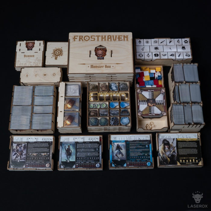 Frosthaven Monster Box Insert | Board Game Organizer | Laserox