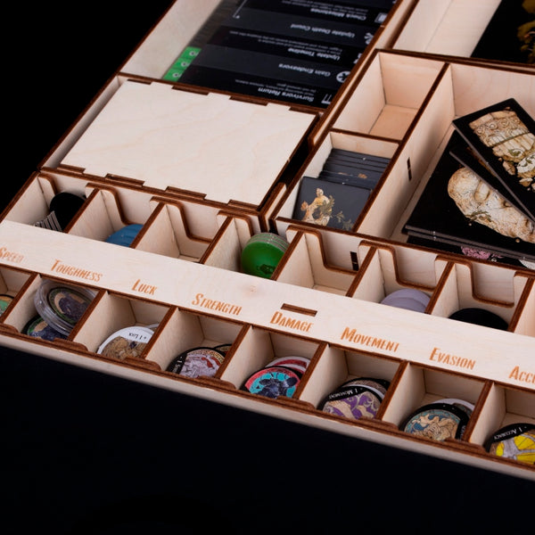 Kingdom Death: Monster (KDM) insert | board game organizer | Laserox