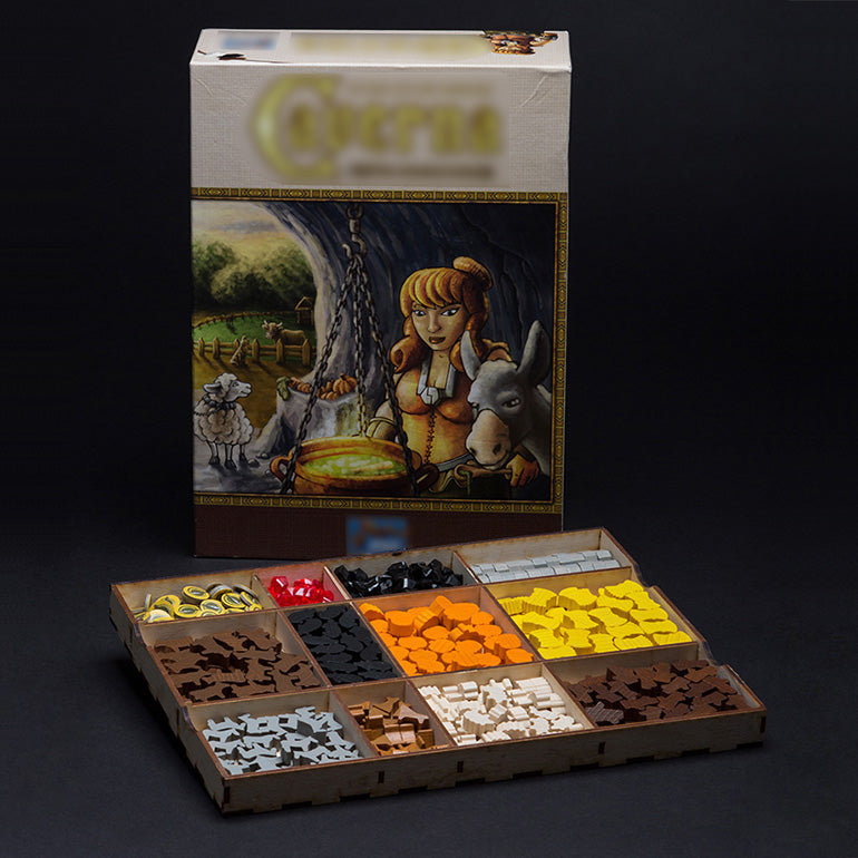 Caverna Insert | Board Game Organizer | Laserox
